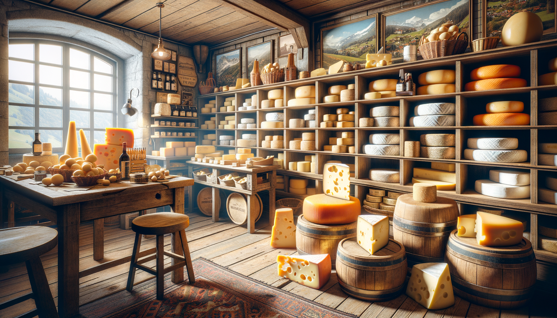 Swiss Cheese From Production to Sale: 10 places... | Hopsa