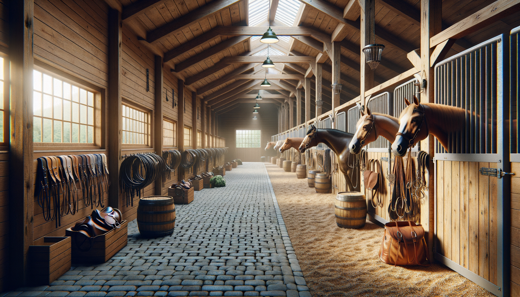 Leisure Time in the Saddle: Stables with Horses in... | Hopsa